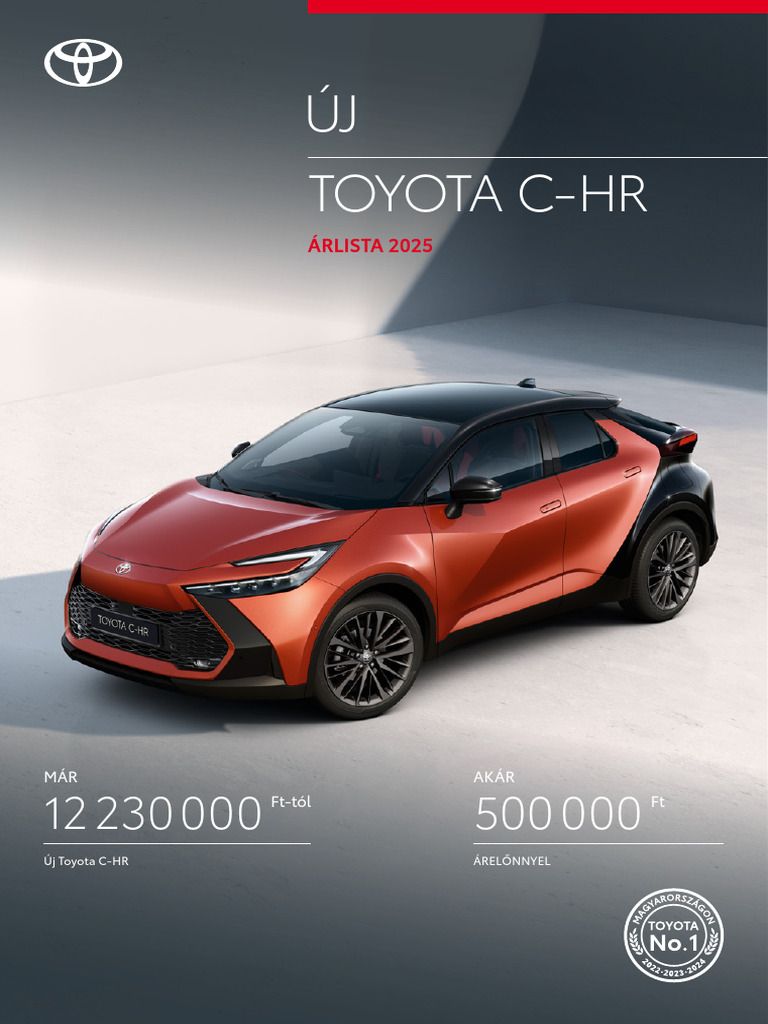 Arlista Uj Toyota C-HR 2025 | PDF