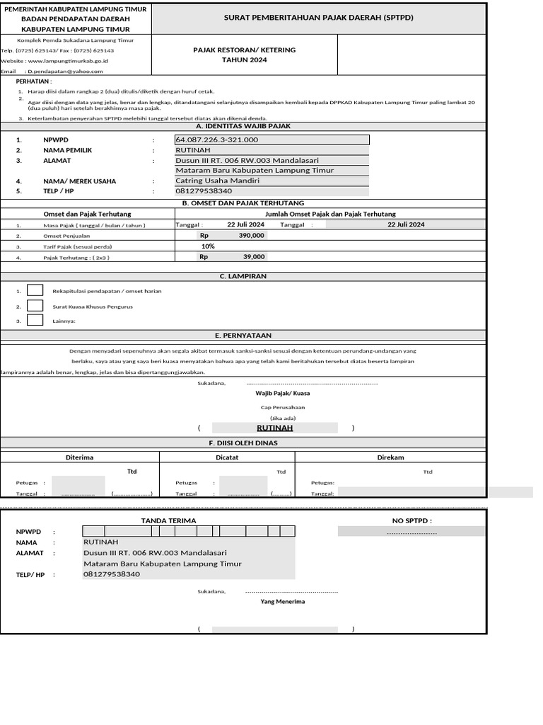 SSPD JULI 2024 | PDF