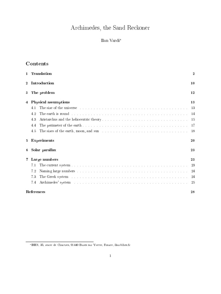 Archimedes Sand Reckoner Vard I | PDF | Euclidean Geometry | Elementary ...