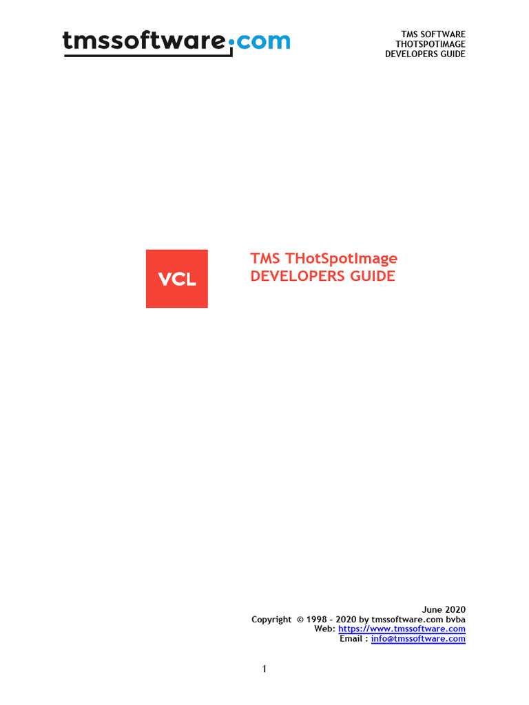 TMS THotSpotImage Developers Guide | PDF | Cursor (User Interface) | Computing