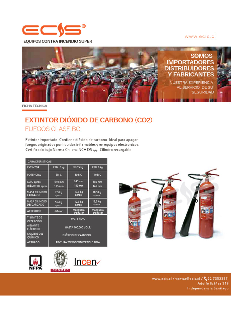 Ecis - Ext Co2 | PDF | Protección contra incendios | Protección activa ...