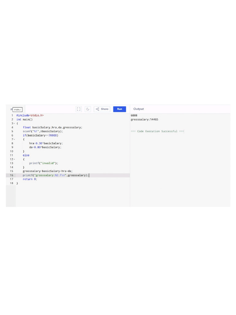 Varshini C Program 2 | PDF