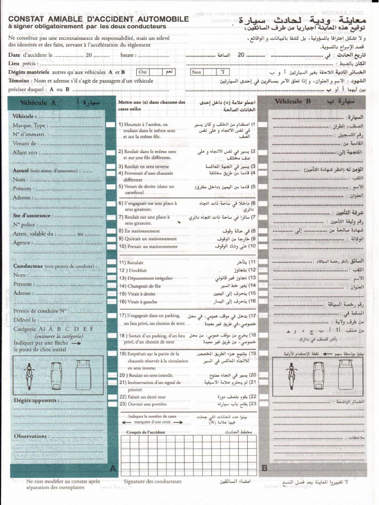 Constat Amiable | PDF