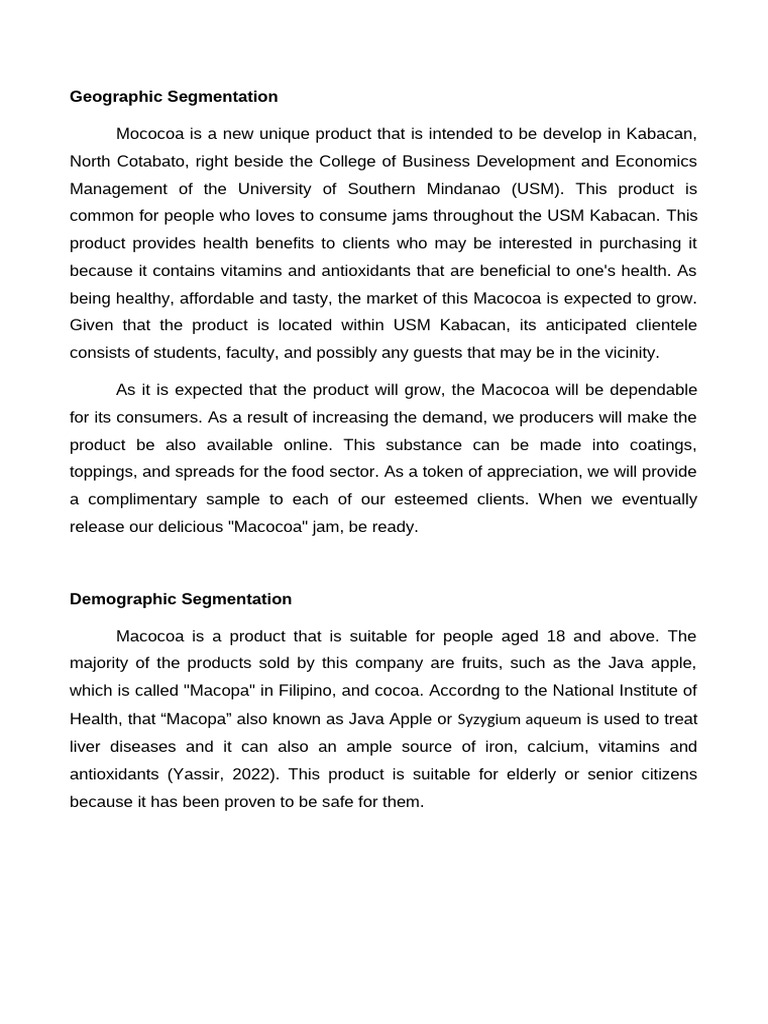 Geographic Segmentation | PDF