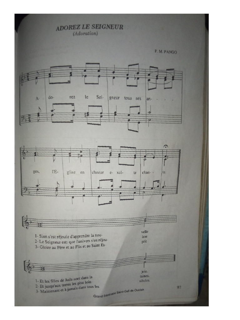 Adorez Le Seigneur | PDF