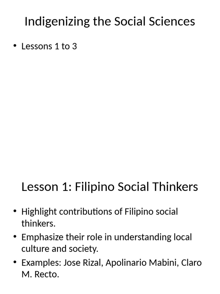 Indigenizing Social Sciences Expanded | PDF | Philippines | Nationalism