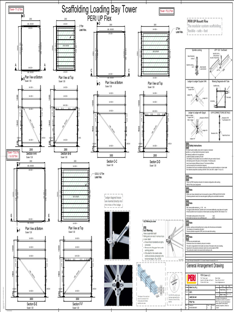 Loading Bay Tower Assembly Guide | PDF | Scaffolding | Crafts