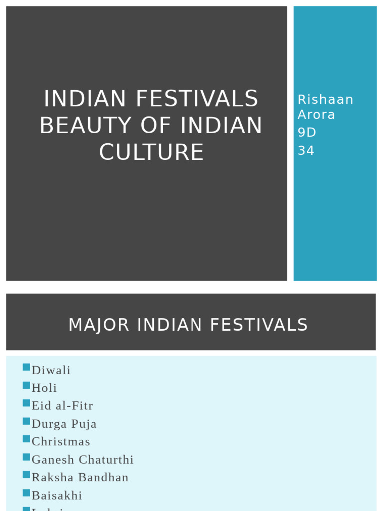Major Indian Festivals Overview | PDF