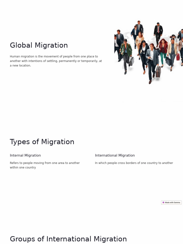 Global Migration | PDF | Human Migration | Immigration