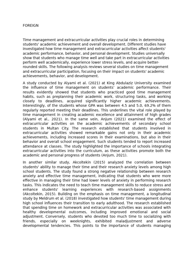 Foreign RRL | PDF | Psychological Concepts | Psychology
