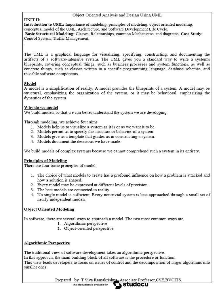 OOAD UNIT-2 | PDF | Class (Computer Programming) | Unified Modeling ... OOAD UNIT-2 | PDF | Class (Computer Programming) | Unified Modeling ...