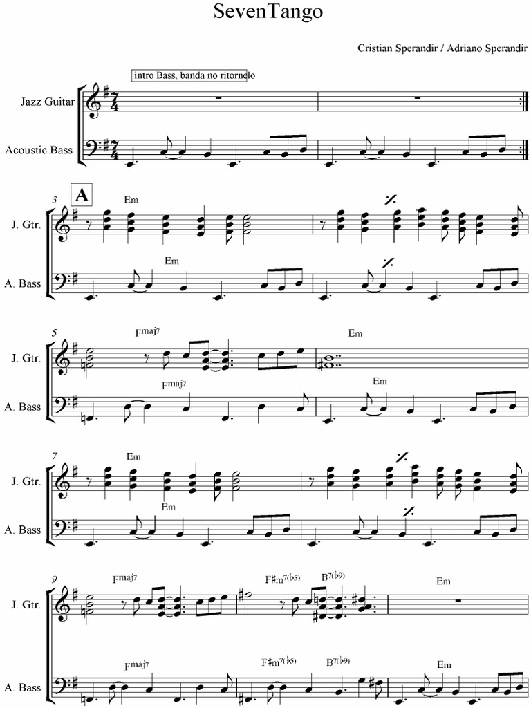 Seventango LeadSheet | PDF