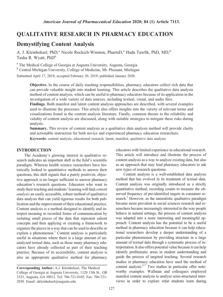 Pharmaceutical Research Methodology | PDF | Qualitative Research | Analysis