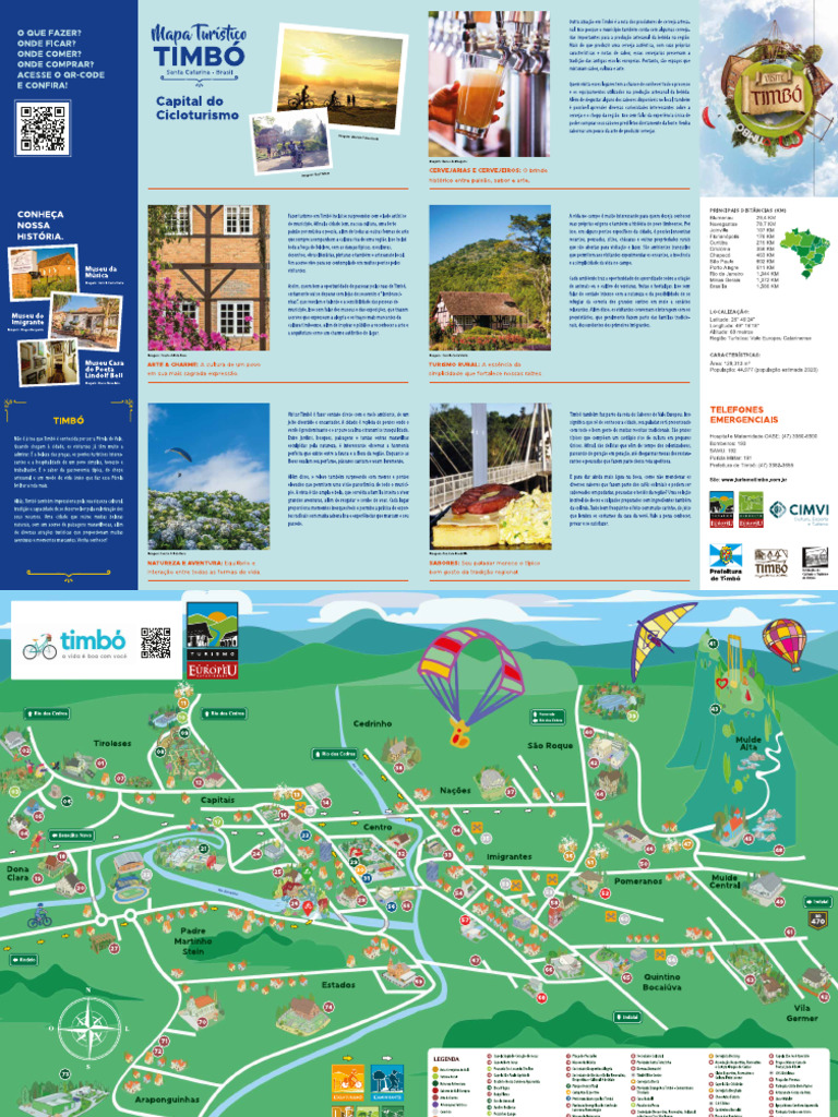 Mapa Turistico de Timbó - SC | PDF
