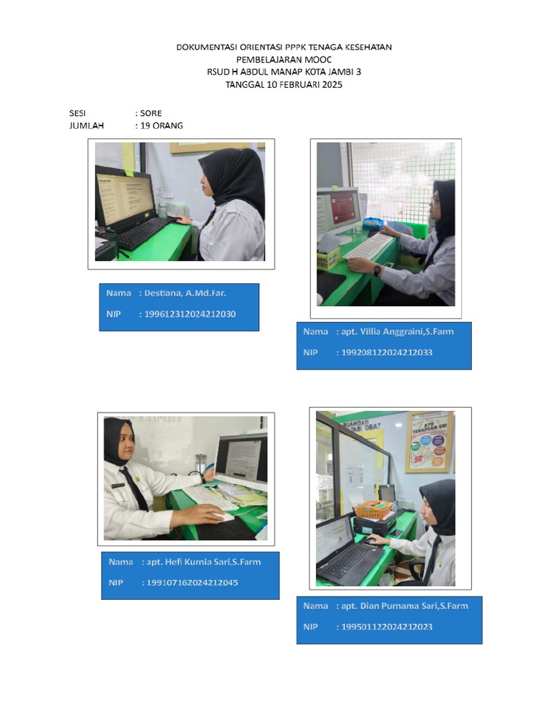 RSUD HAM 3 - 10feb25 - SORE | PDF