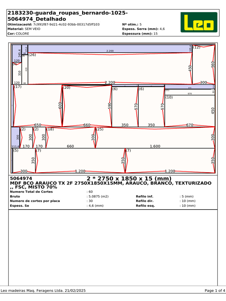 2183230-Guarda Roupas bernardo-1025-5064974-MDF BCO ARAUCO TX 2F Detalhado | PDF