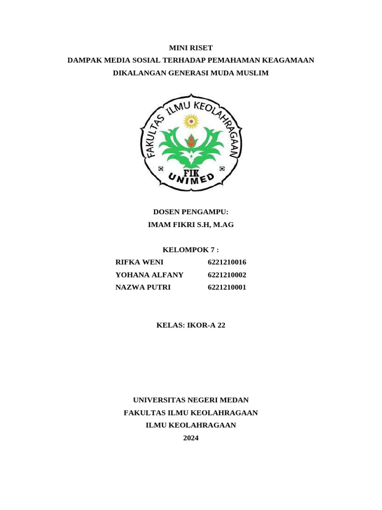 Mini Riset Pendidikan Agama Islam | PDF