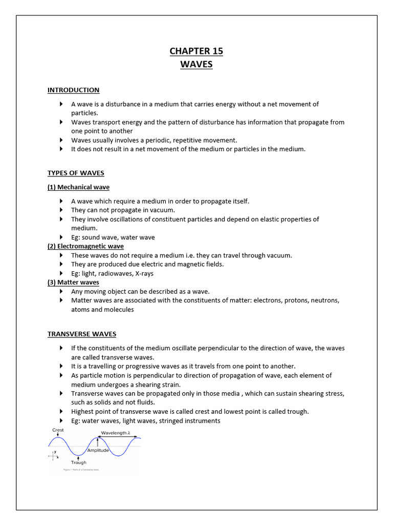 CHAPTER 15 pdf | PDF | Waves | Sound