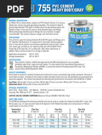 Weld-On PVC/CPVC Cure Times Guide | PDF | Building Materials | Materials