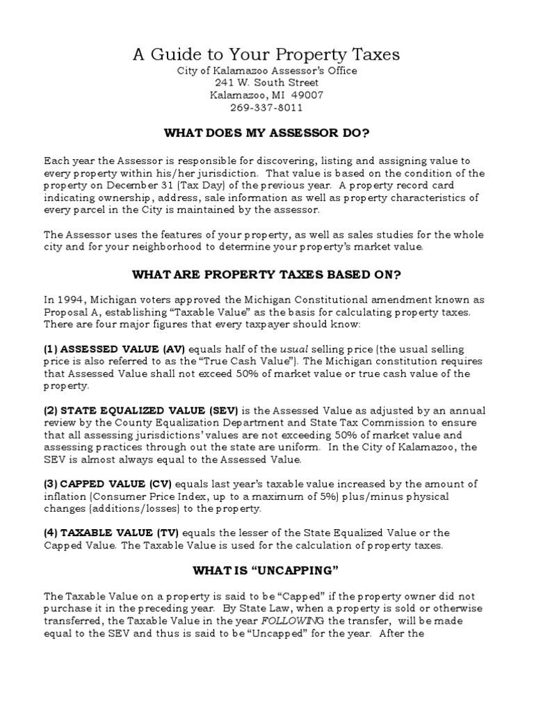 Guide To Property Taxes | PDF | Sales | Taxes