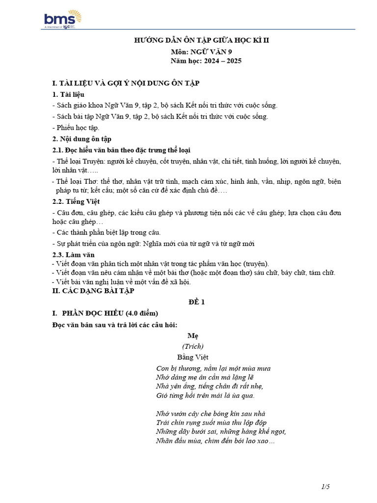 Ghkii ĐC K9 NG Văn | PDF