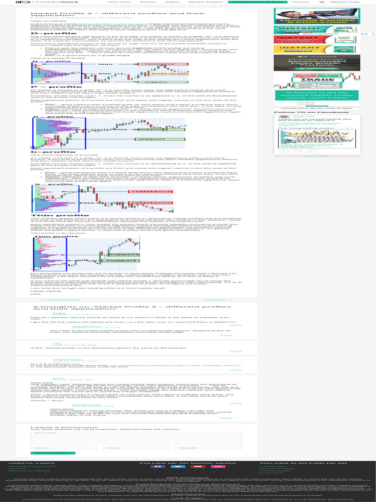 Market Profile 2 - Different Profiles and Their Application - Trader ...