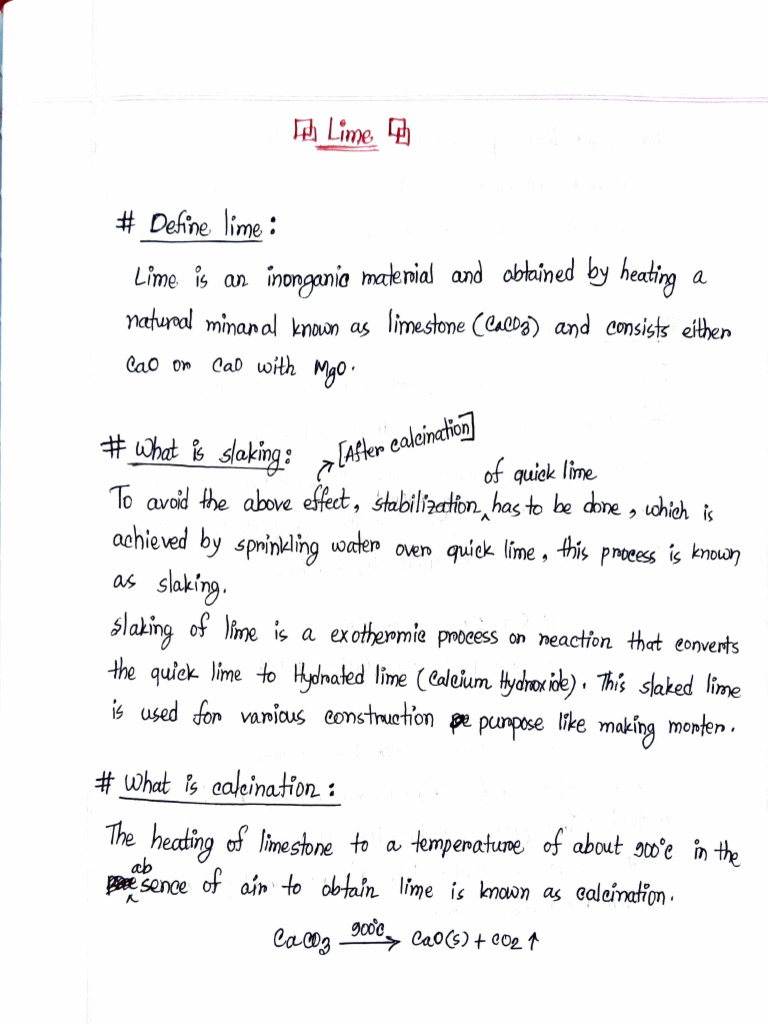 Lime Properties and Applications | PDF | Adsorption | Applied And ...