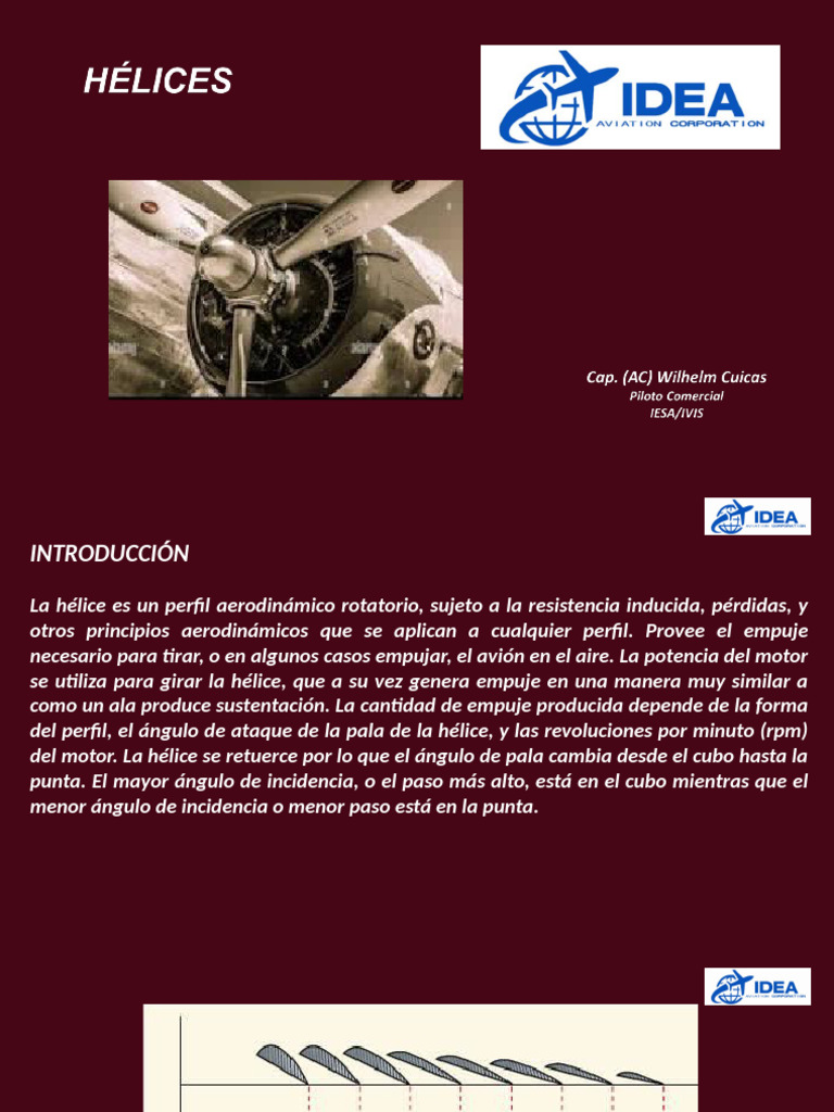 HELICES | PDF | Acelerador | Levantar (Fuerza)
