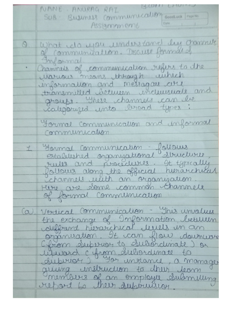 Business Communication Assignment | PDF