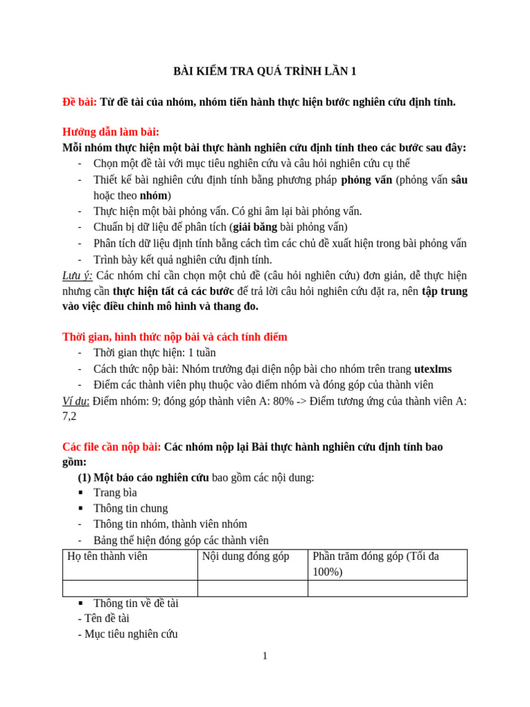 PTDL_Bài quá trình 1 | PDF