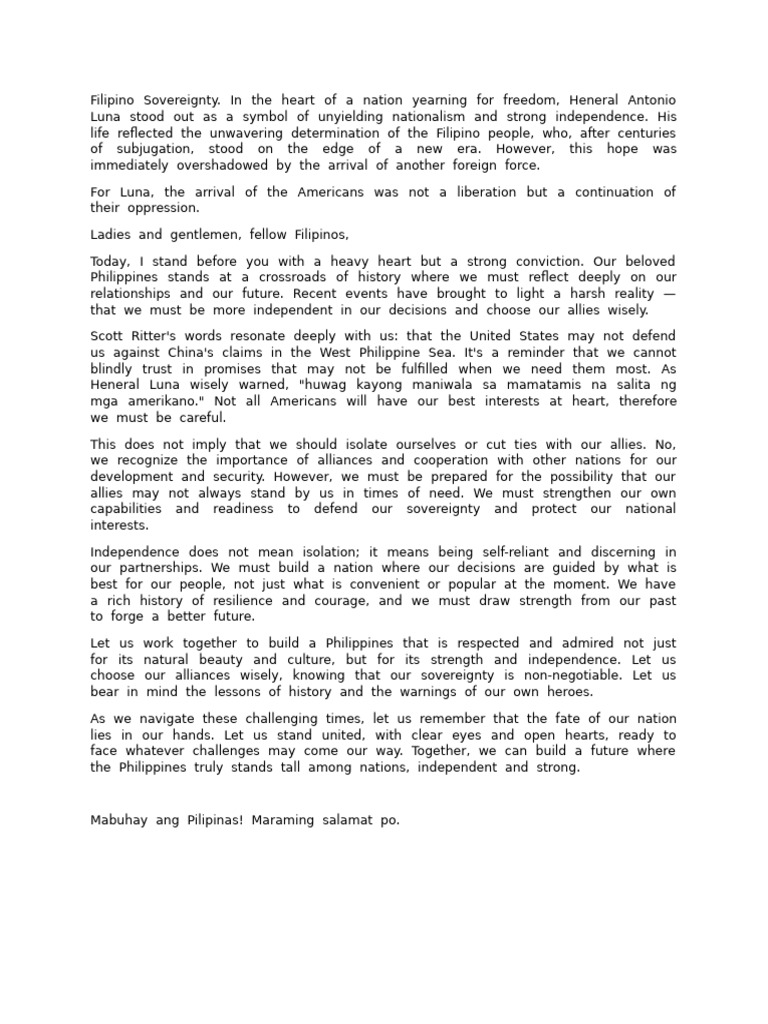 SPEECH FOR FINALS PCOM | PDF