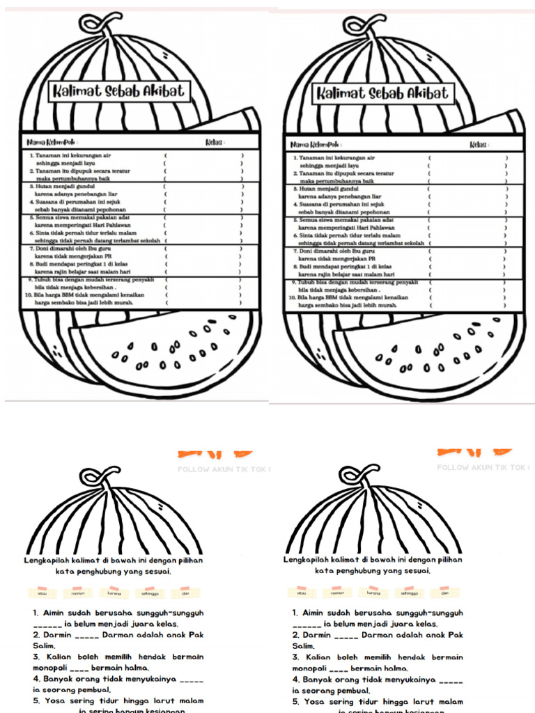 Semangka Sebab Akibat | PDF