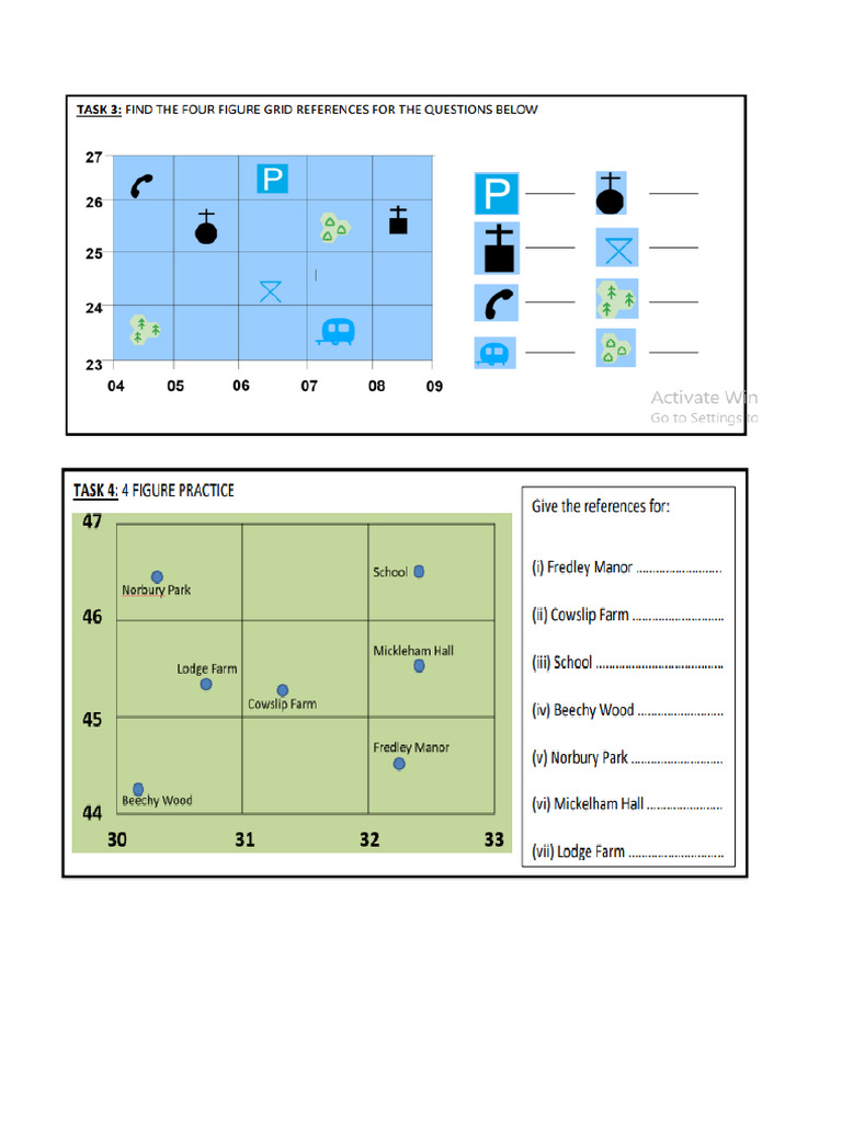 Grade 6 worksheet-Geo | PDF