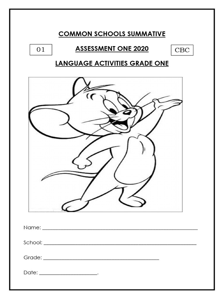 Grade 1 - Language Activities - JK | PDF
