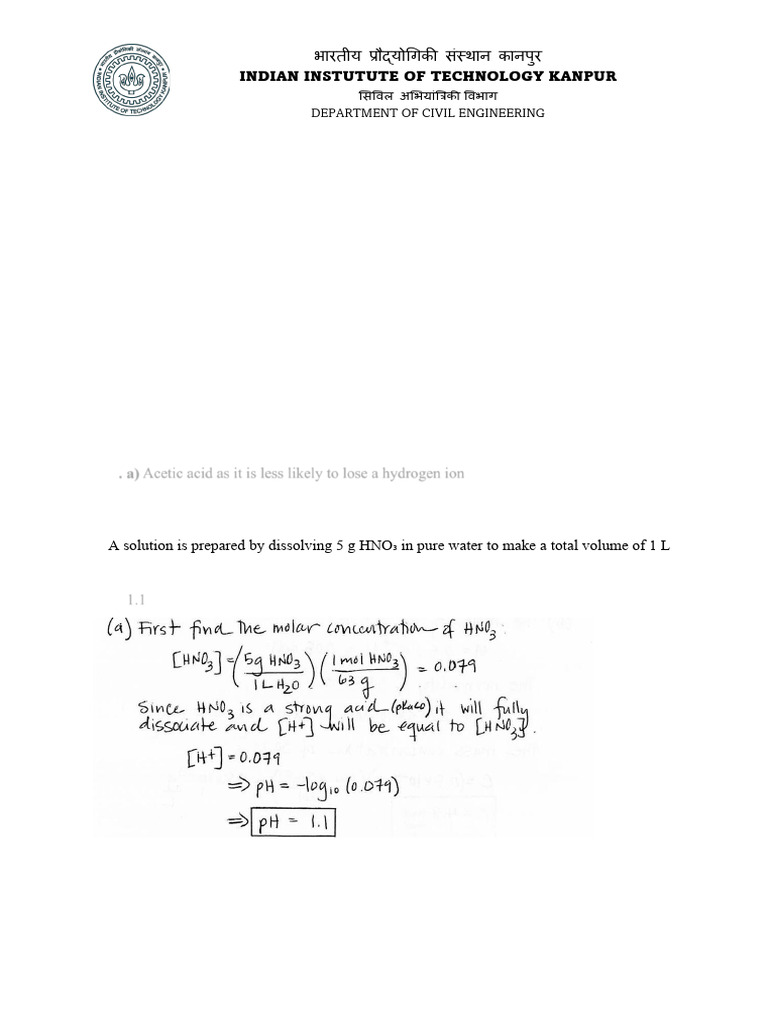 q4 | PDF | Acid | Buffer Solution