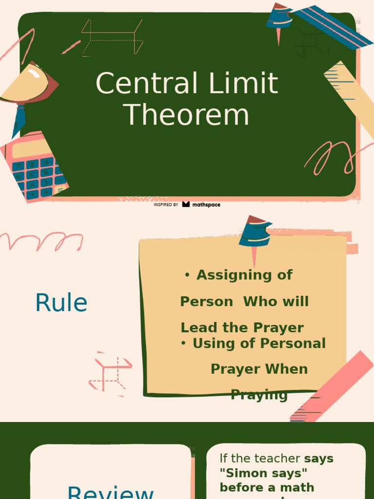 Lesson Plan 2 Central Limit Theorem Pdf Standard Error Errors And