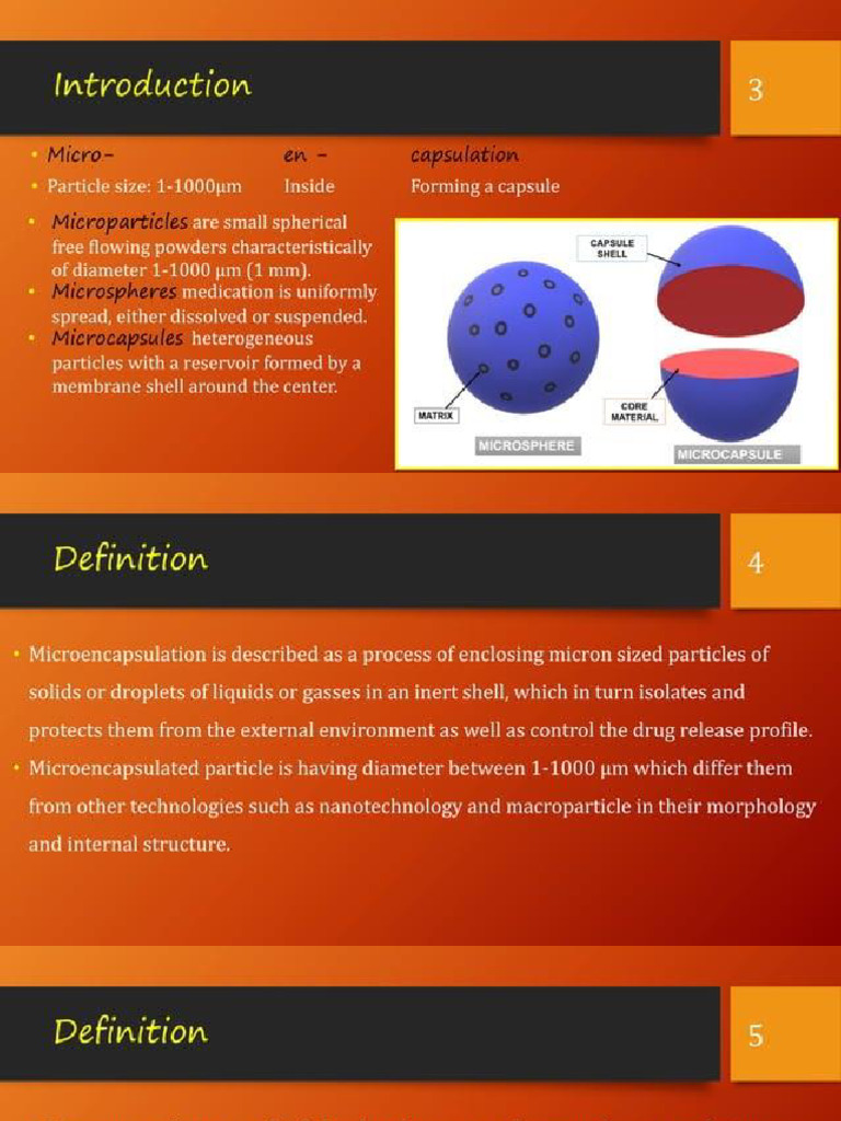 Microencapsulation | PDF