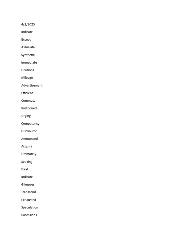 TOEIC Words | PDF
