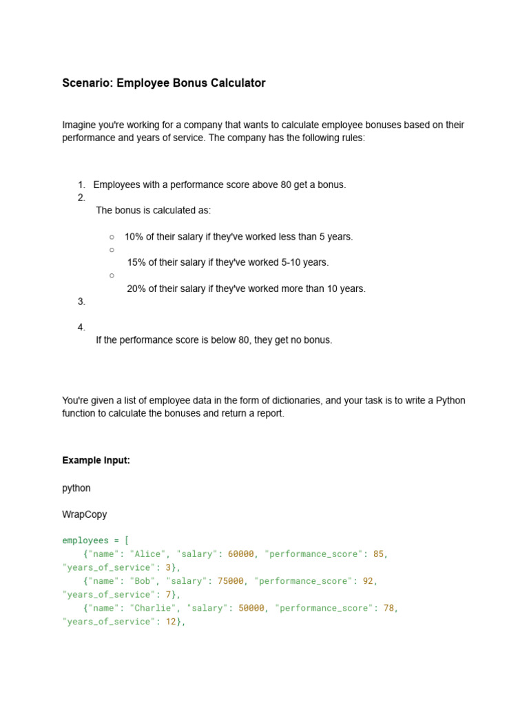 Python Advanced Scanerio Based Question | PDF | Salary | Applied ...