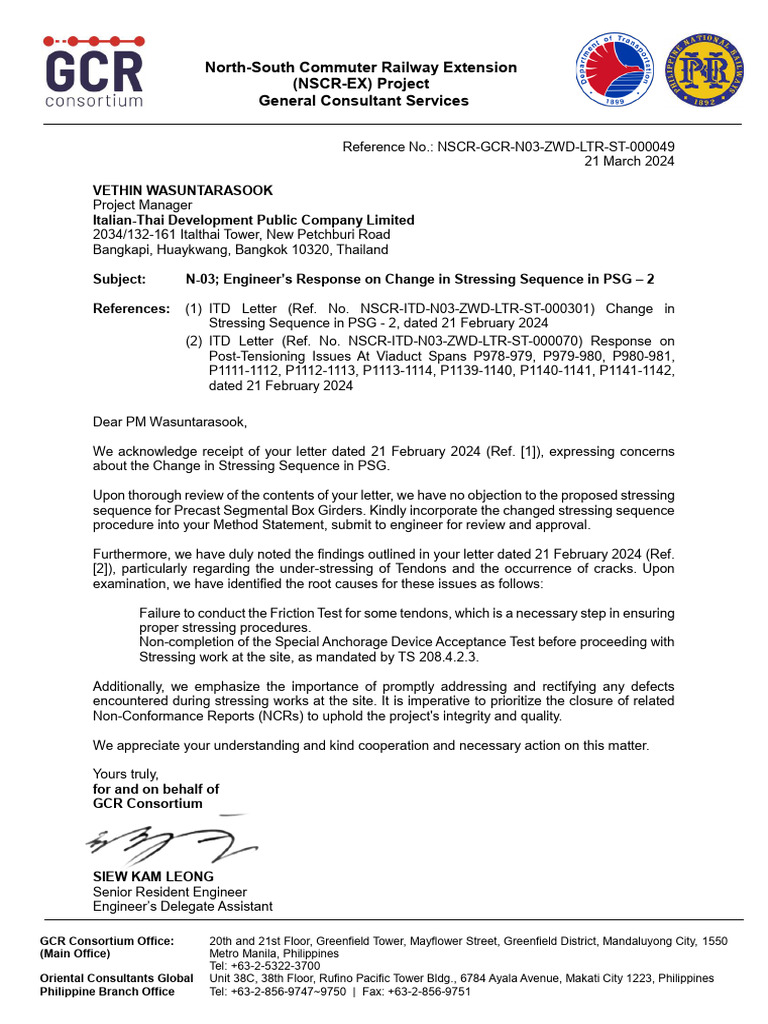 GCR Consortium's NSCR-EX Project Update | PDF | Metro Manila | Makati