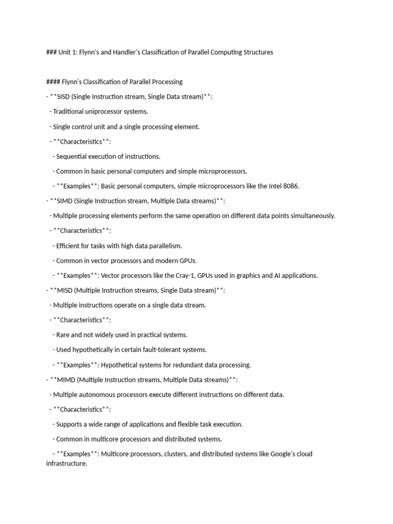 MCSE-103 Advanced Computer Architecture | PDF | Parallel Computing | Load Balancing (Computing)
