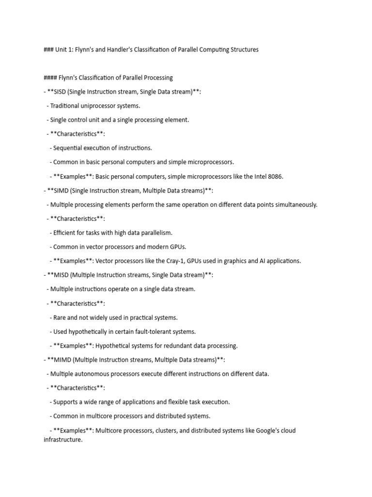 MCSE-103 Advanced Computer Architecture | PDF | Parallel Computing | Load Balancing (Computing)