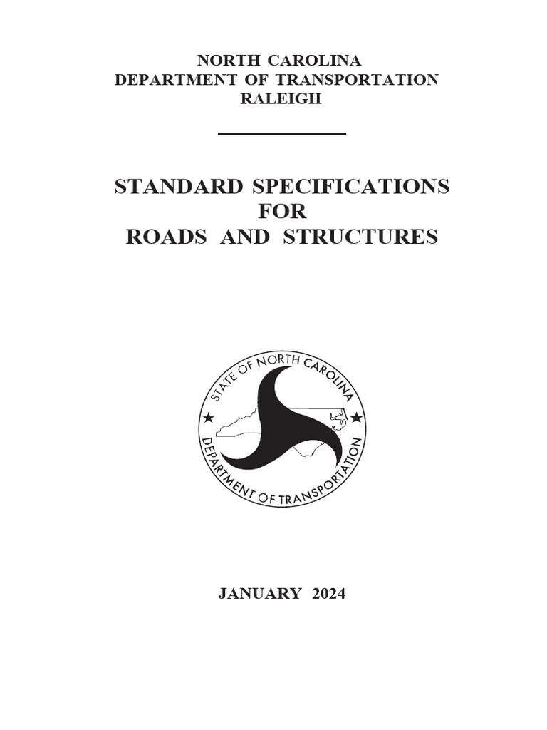 2024 Standard Specifications For Roads and Structures | PDF | Road Surface | Concrete