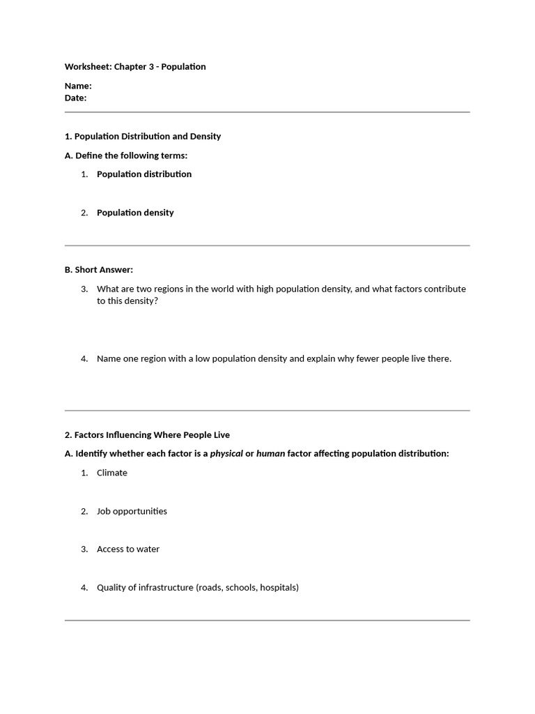 Chapter 3_Population_Worksheet | PDF