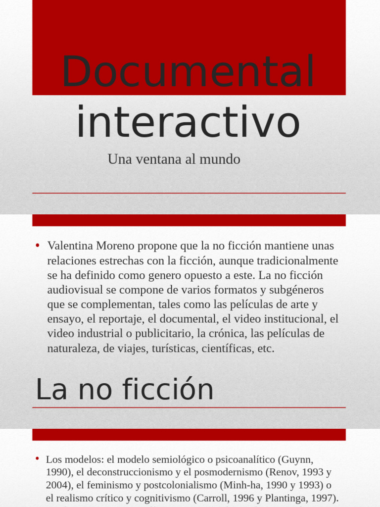 Documentales Interactivos y No Ficción | PDF | Multimedia | Interactividad