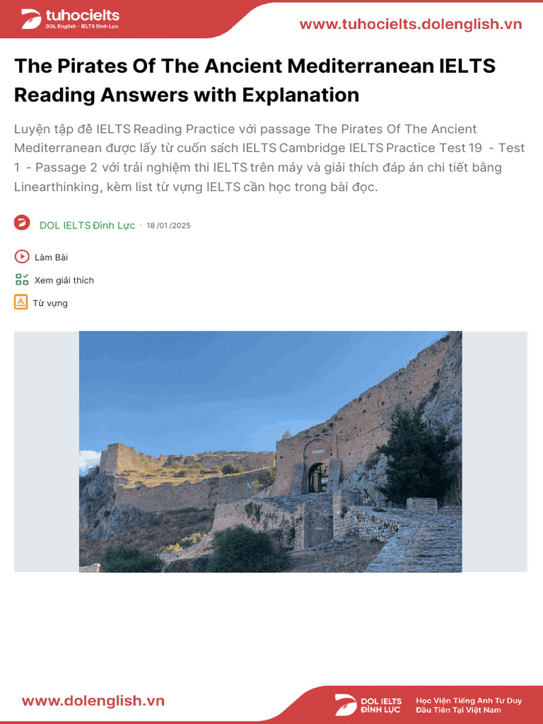 IELTS Reading: Ancient Pirates | PDF | Piracy | Ancient Rome