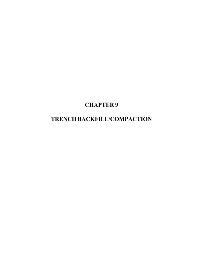 Chapter 9 - Trench Backfill Compaction-Updated-Oct-6-2022 | PDF | Road ...
