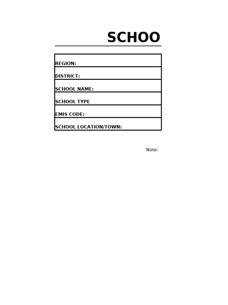 Ada School Index Number List | PDF