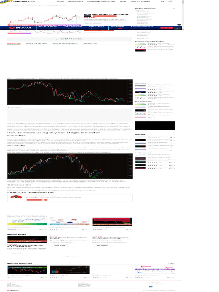 Buy Sell Magic Indicator For MT4 - Download FREE - IndicatorsPot | PDF | Day Trading | Technical ...