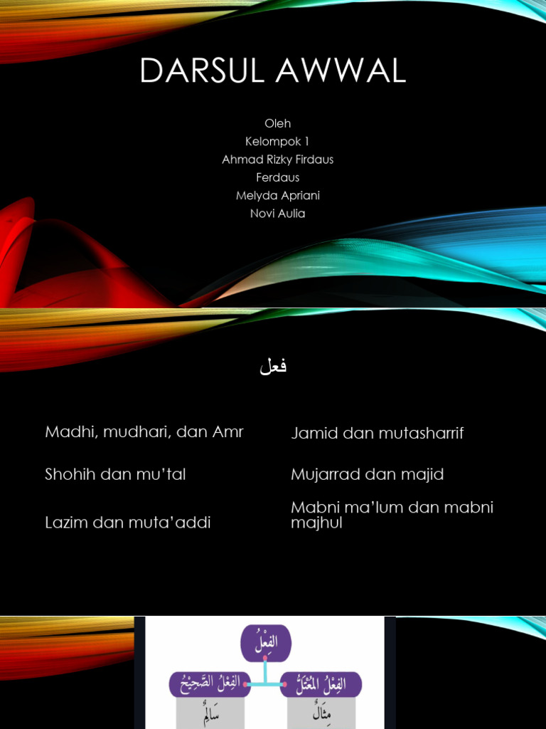 Darsul Awwal: Oleh Kelompok 1 Ahmad Rizky Firdaus Ferdaus Melyda ...